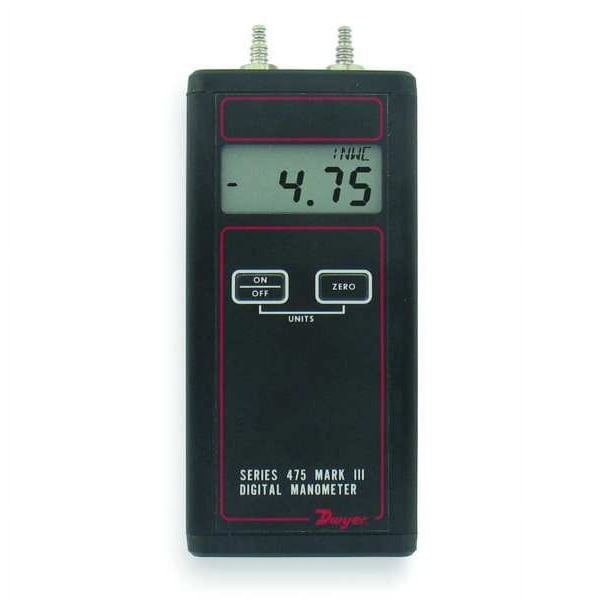 Dwyer Instruments Handheld Digital Manometer,0 to 40 in wc 475-2-FM ...