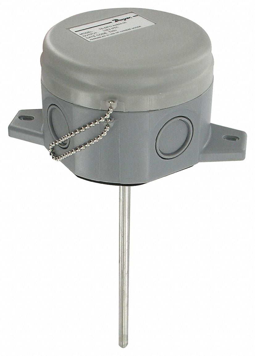 Dwyer Instruments Duct Temp Probe,10K Ohm Type 2,12 In L TE-DFG-B1244 ...