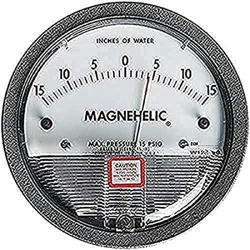 Dwyer® Magnehelic® Differential Pressure Gage, 2330, Zero Center Range ...
