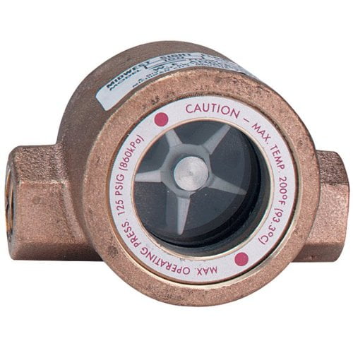 Dwyer Midwest Series SFI-100 Sight Flow Indicator, Single Window ...