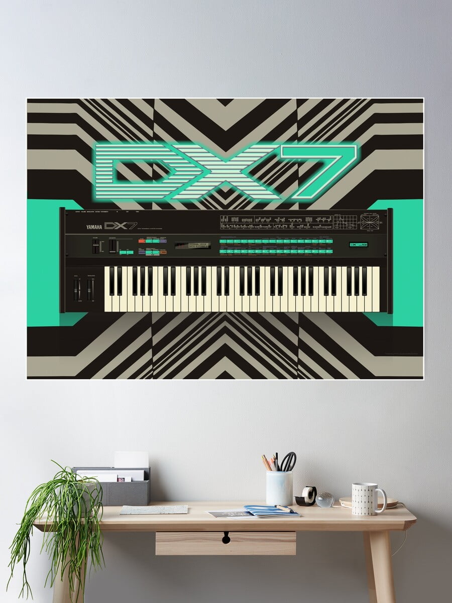 Dx7 Synth Poster Wall Art, Modern Wall Decor For Living Room Bedroom ...