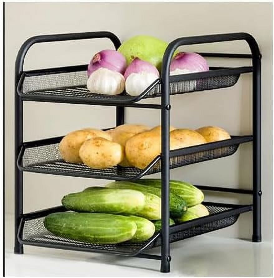 Dxcaicc Fruit and Vegetable Multi-Layer Storage Rack for Kitchen ...