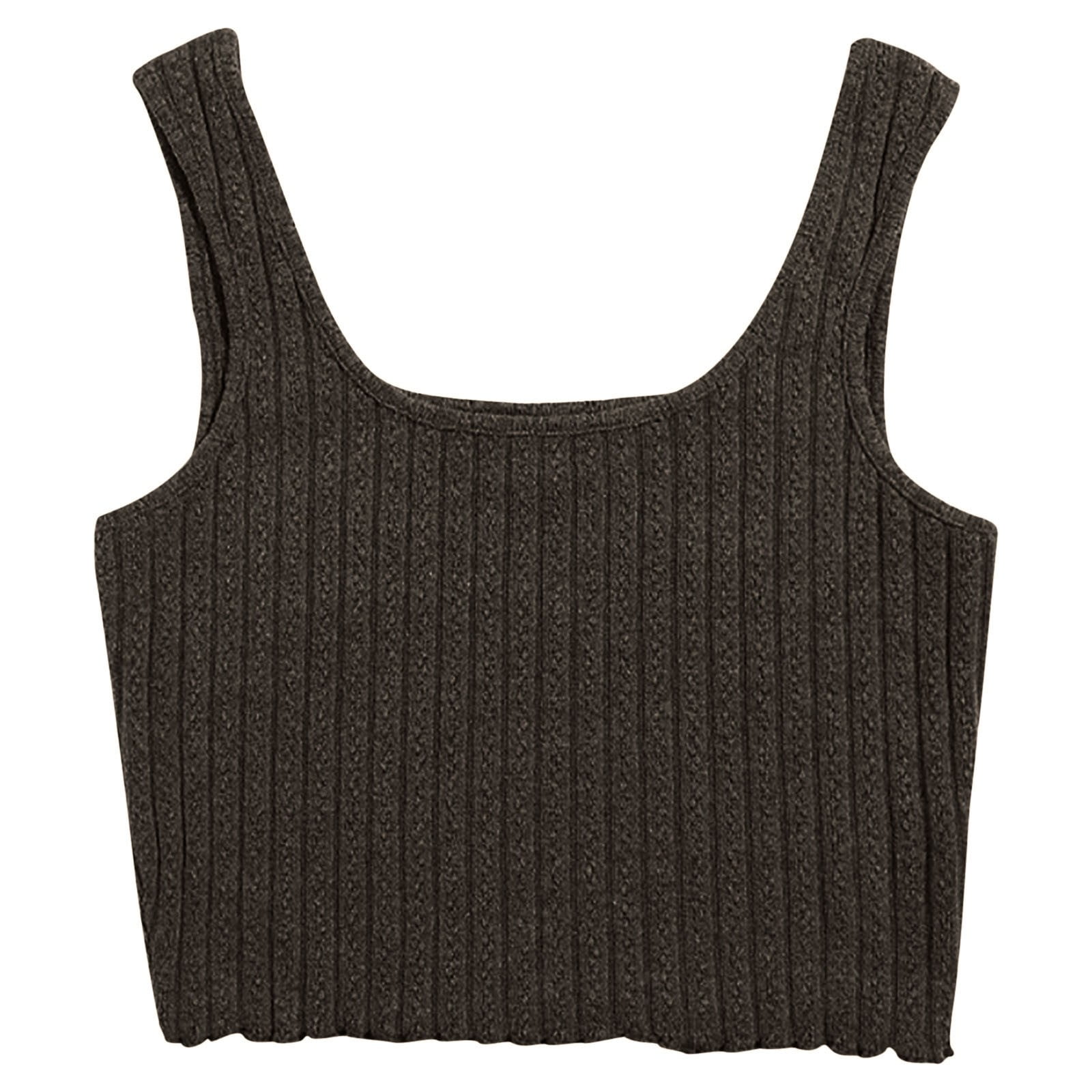 DxhmoneyHX Cropped Tank Tops for Women Spaghetti Strap Crop Top Basic ...