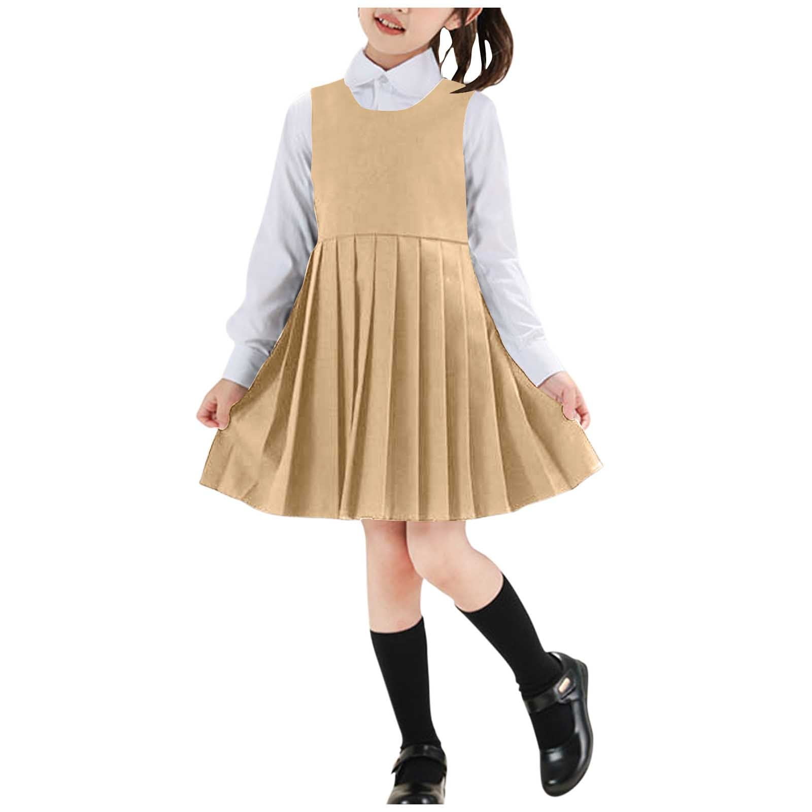 DxhmoneyHX Girls Dress Lapel Long Sleeve Button Down Collared Shirt ...