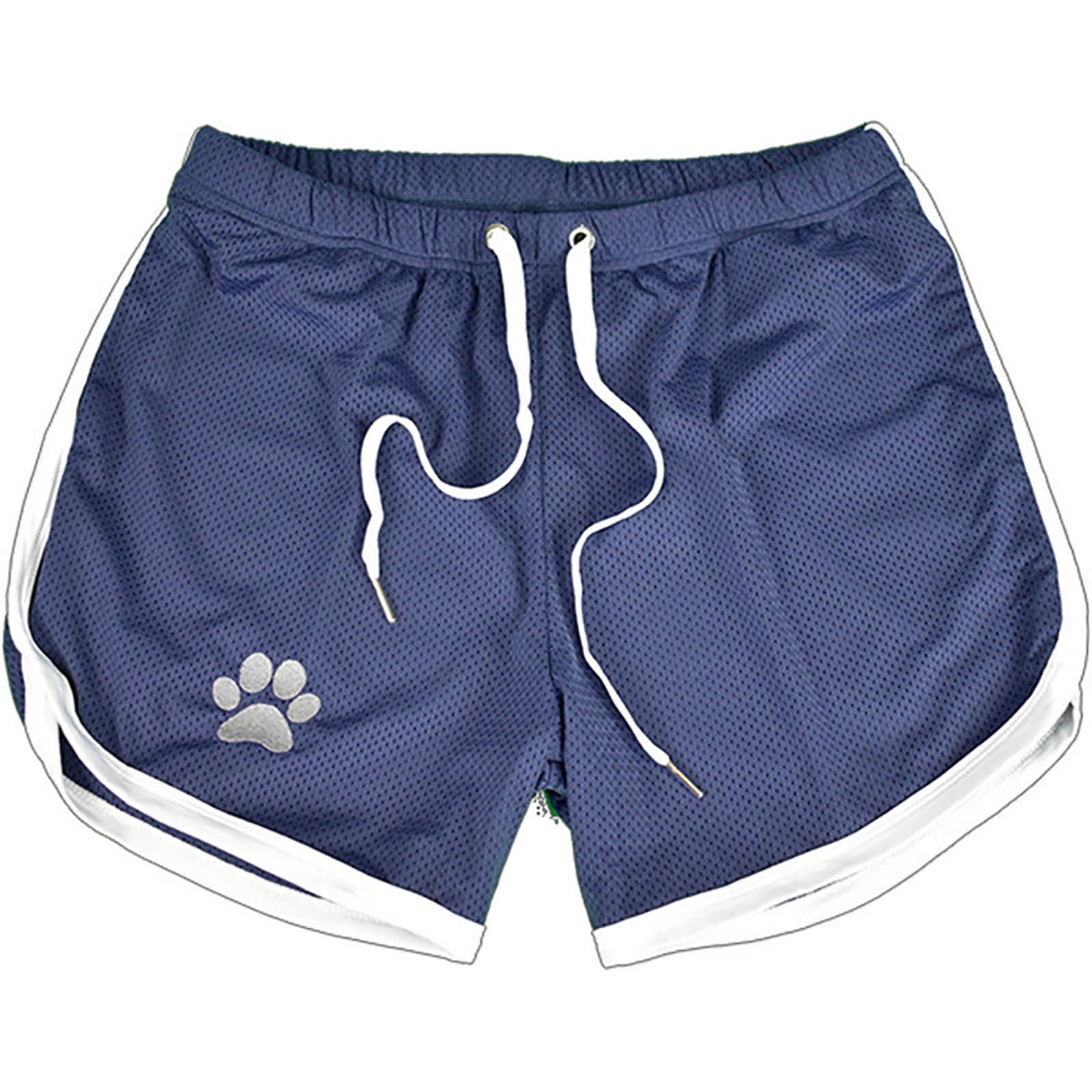 DxhmoneyHX Men's Running Shorts Breathing Athletic Gym Shorts Solid Dog ...