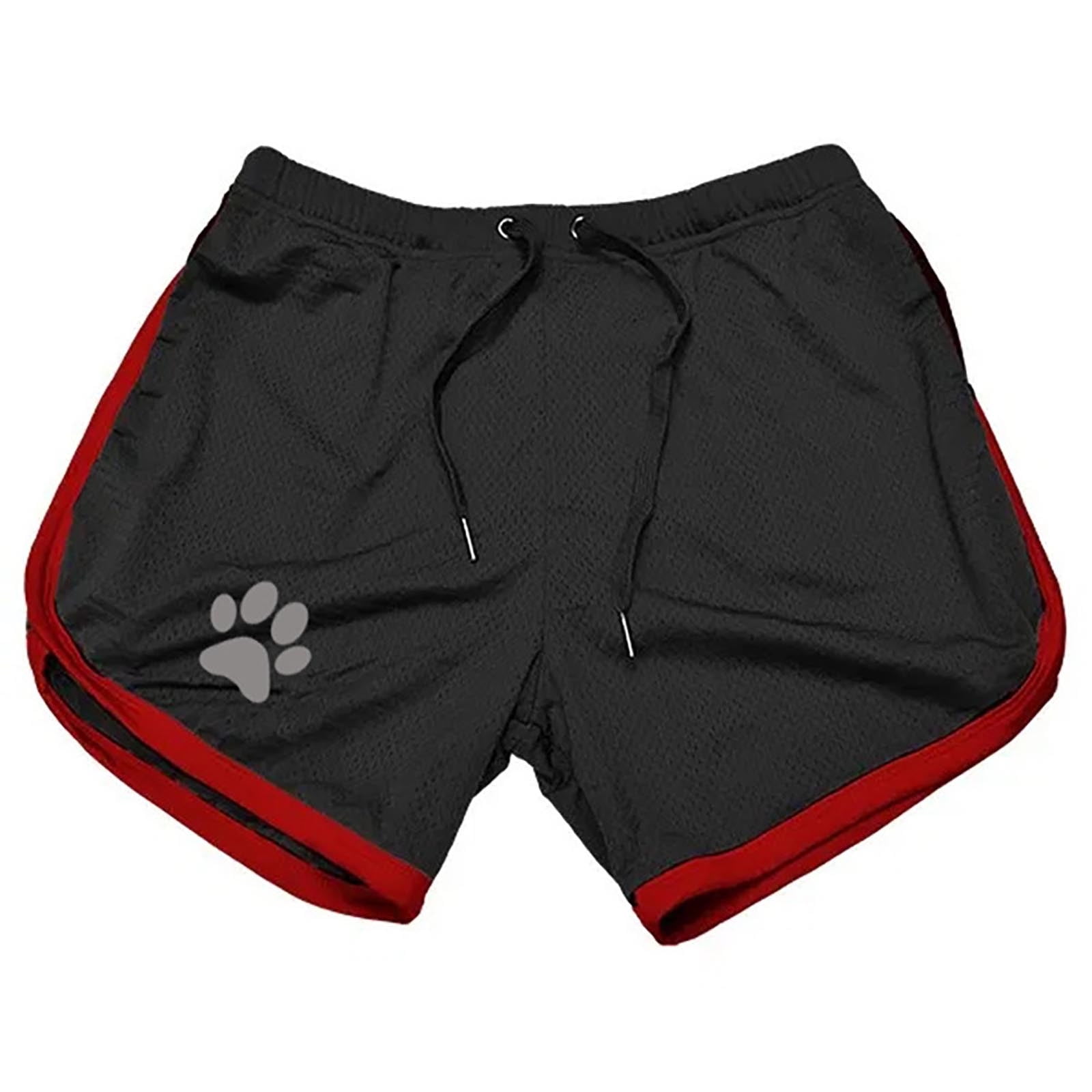 DxhmoneyHX Men's Running Shorts Breathing Athletic Gym Shorts Solid Dog ...