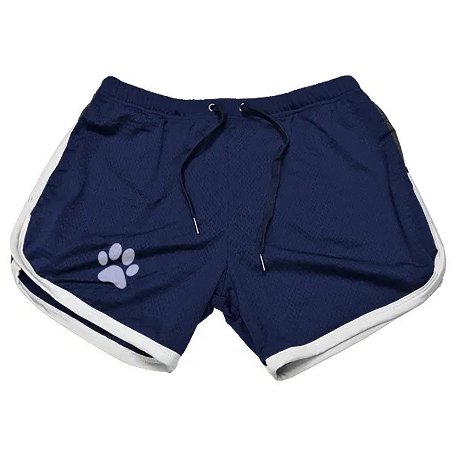 DxhmoneyHX Men's Running Shorts Breathing Athletic Gym Shorts Solid Dog ...