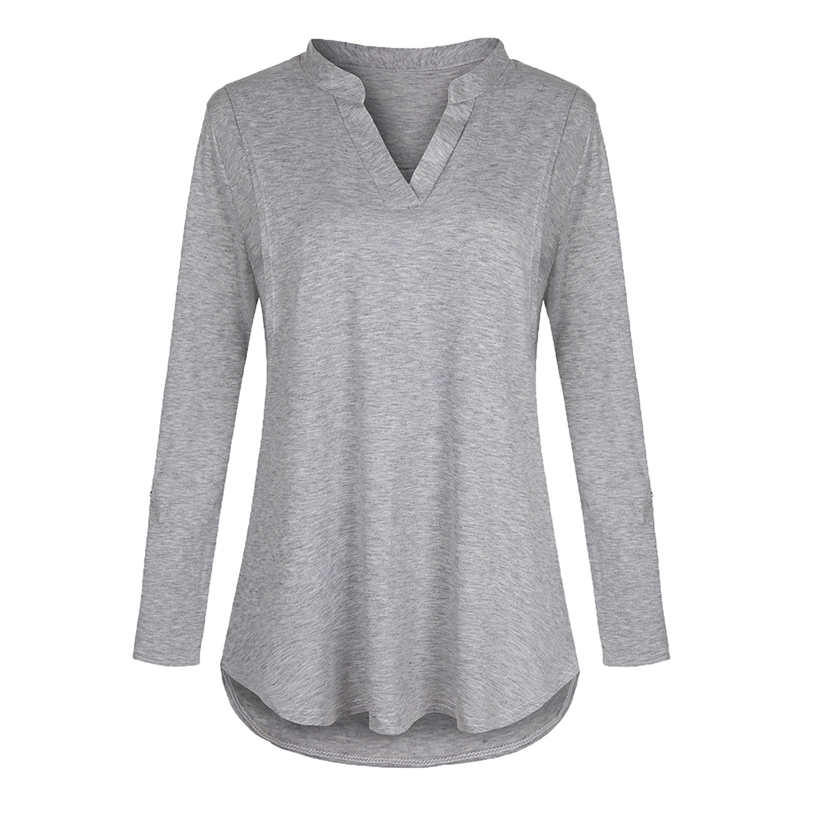DxhmoneyHX Women Nursing Shirts V Neck Long Sleeve Breastfeeding Tops ...