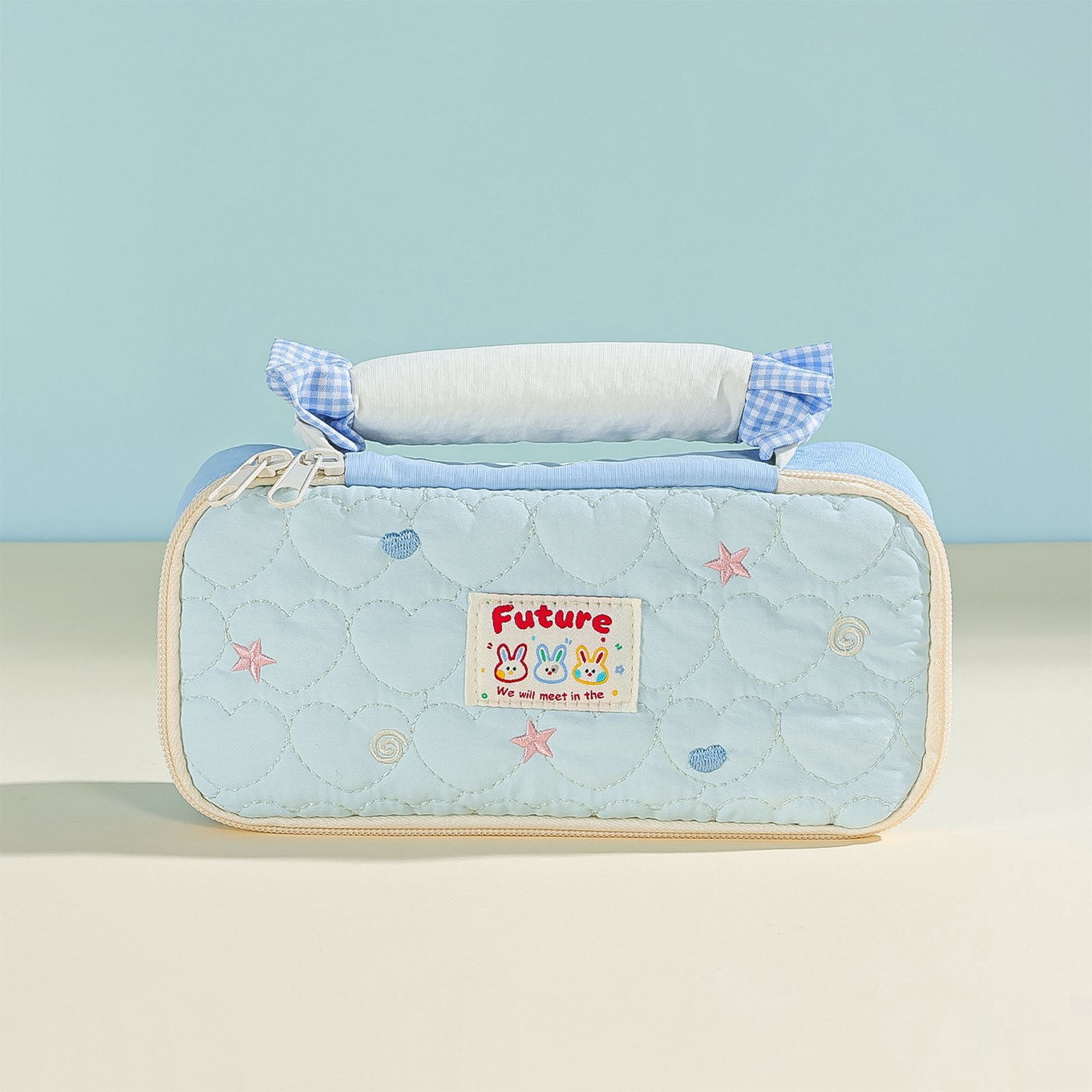 Dxssxc Cute Polka Dots Bunny Pencil Case, Large Capacity ...