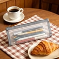 Dxssxc Large Capacity Clear Mesh Pencil Case for Teenagers, Transparent ...
