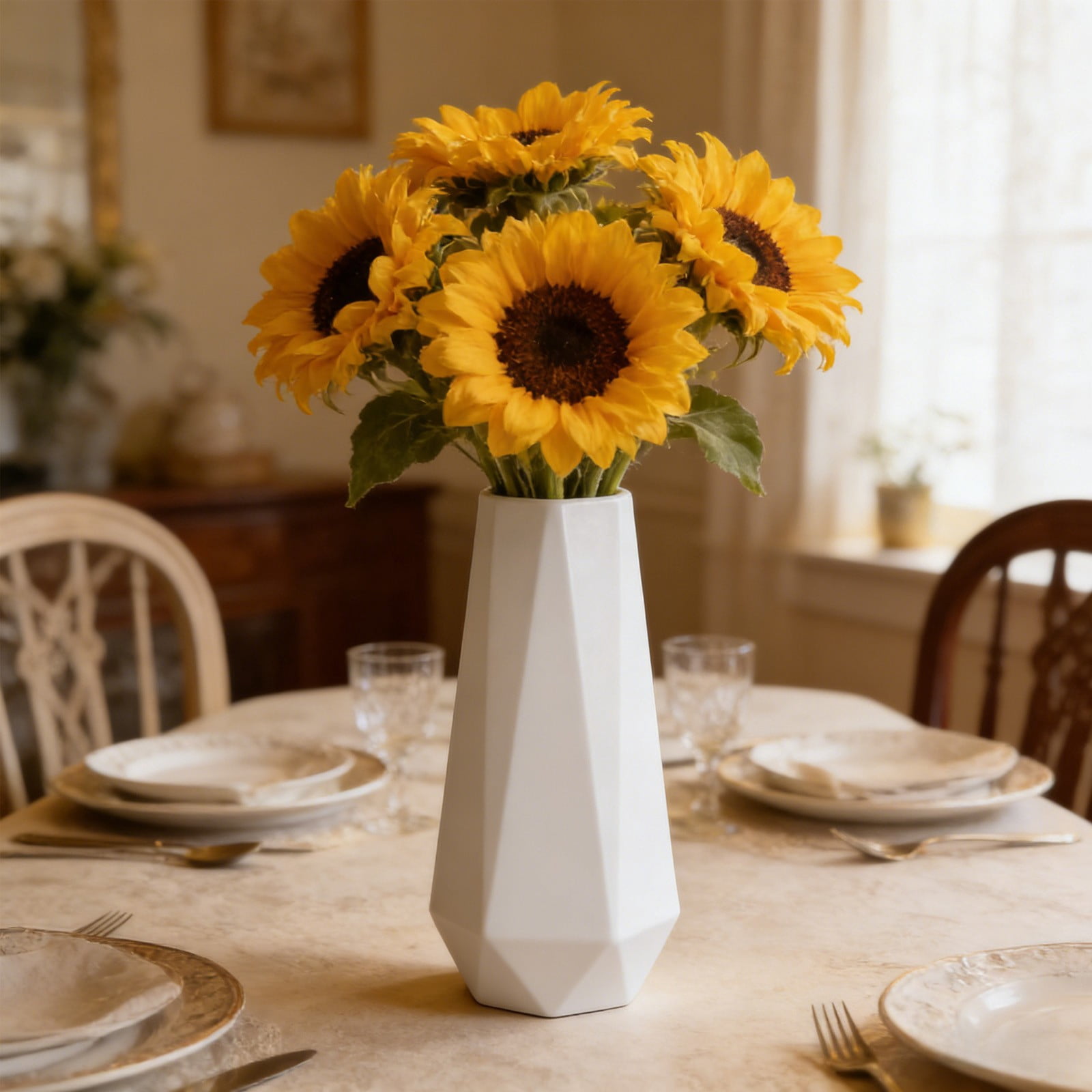 Dxssxc Plastic Vase Decorative Table Centerpiece, Non Breakable Modern ...