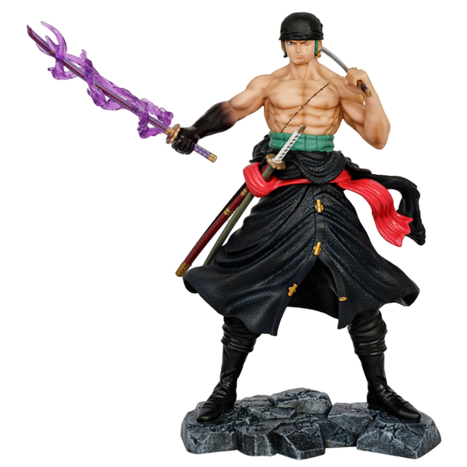 Dxuioz Heeling knife Roronoa Zoro Figure 11.81inch Action Figure Statue ...
