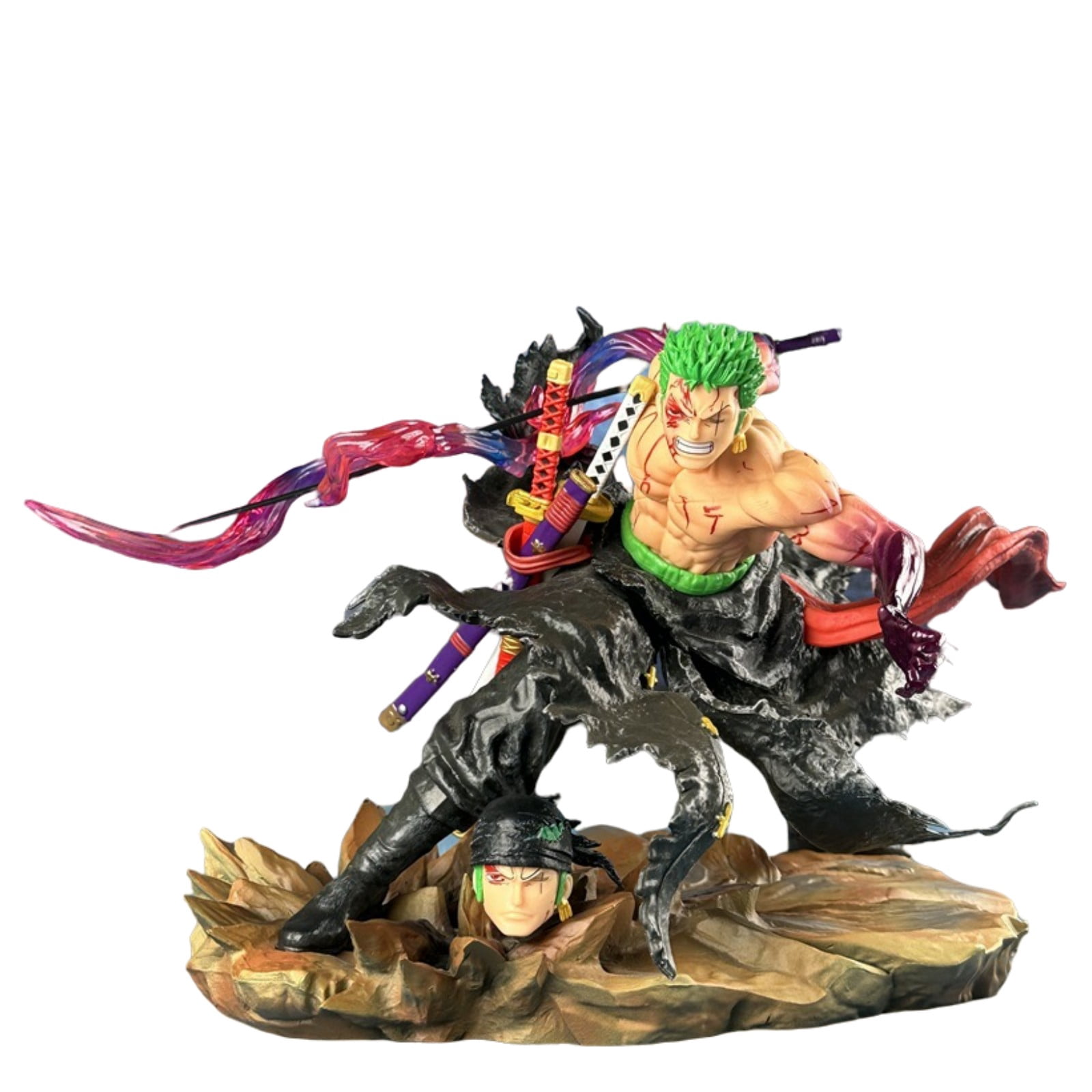 Dxuioz Ittoryu Roronoa Zoro Figure 10.23inch Action Figure Statue Toy ...