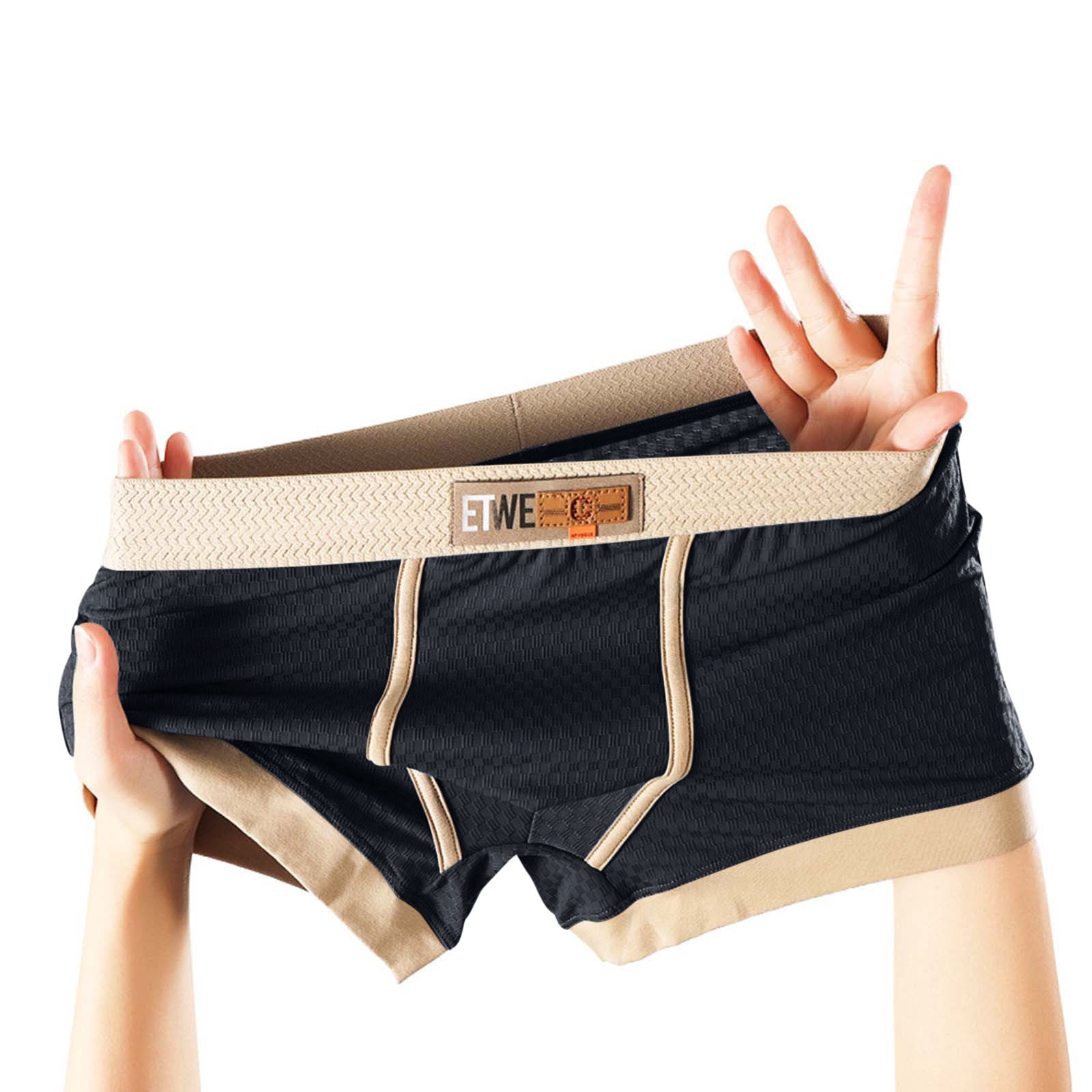 Dxzfnsa Mens Underwear Breathable Boxer Briefs Bamboo Rayon Boxers for ...