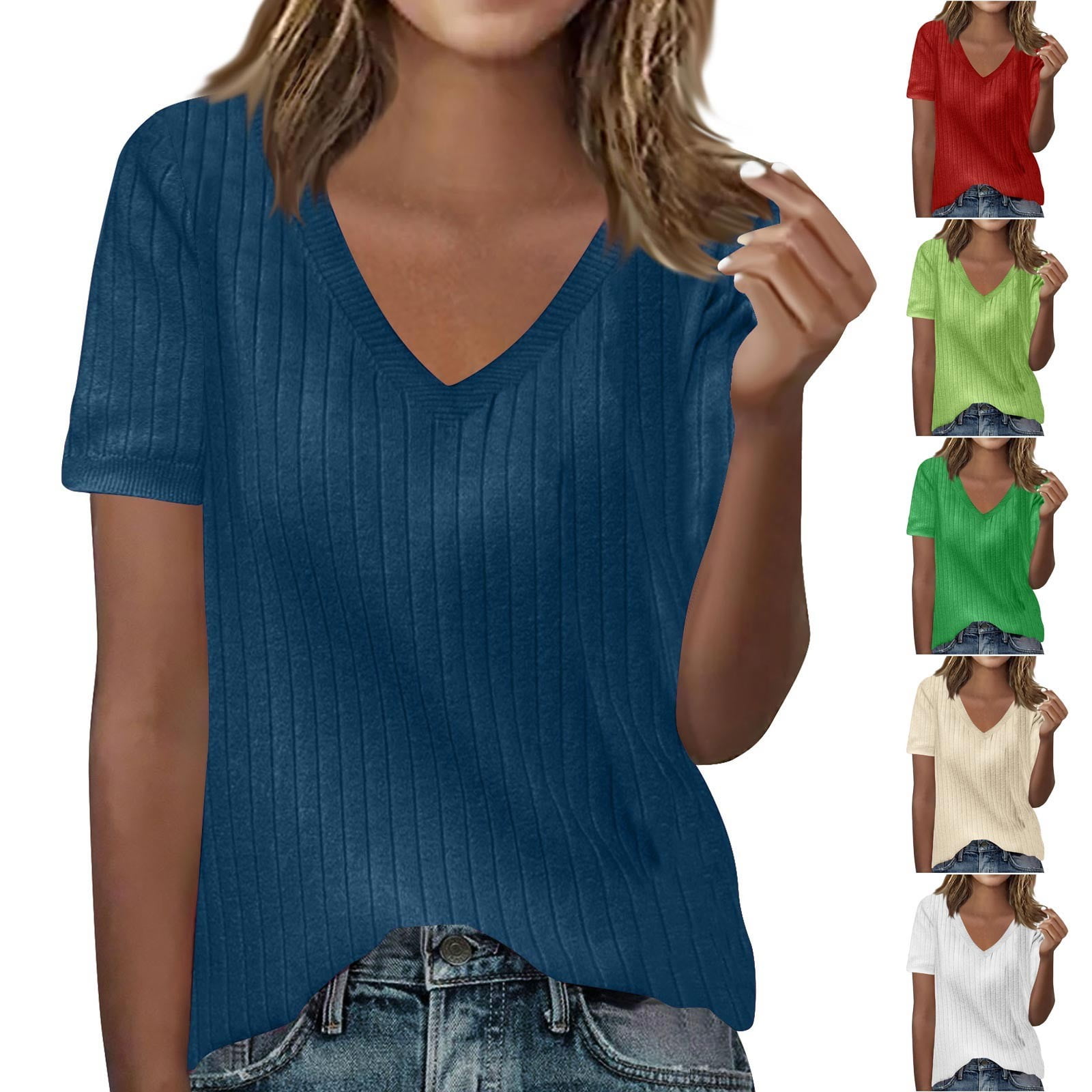 Dxzfnsa V Neck T Shirts for Women Spring Summer Fall Tops Teacher Work ...