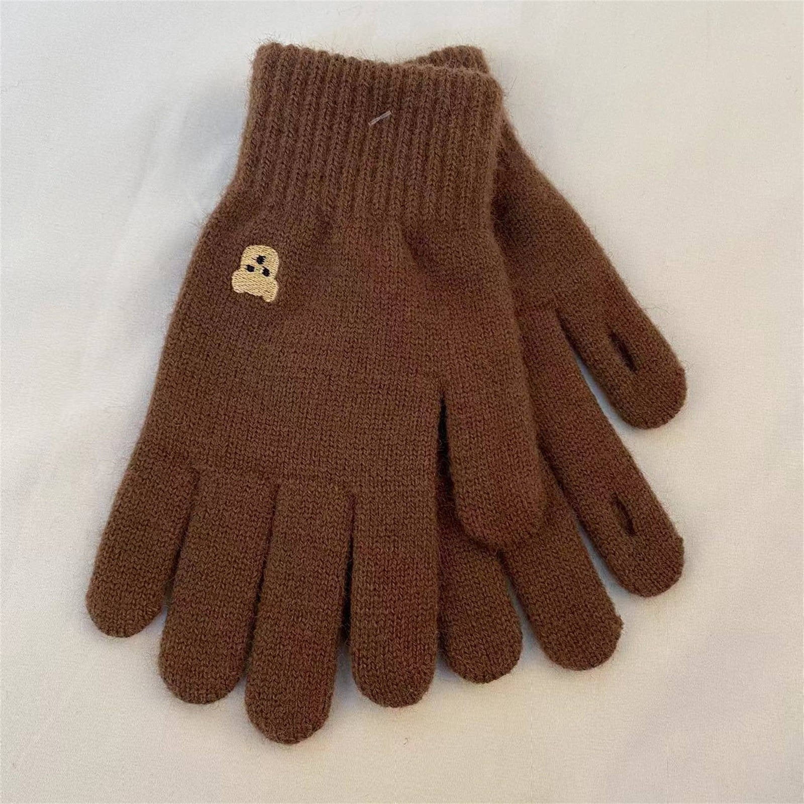 Dxzfnsa Winter Gloves for Women Touch Screen Elastic Thermal Knit ...