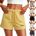 Dxzfnsa Women's Plus Size Cargo Shorts Elastic Drawstring Bermuda Short ...