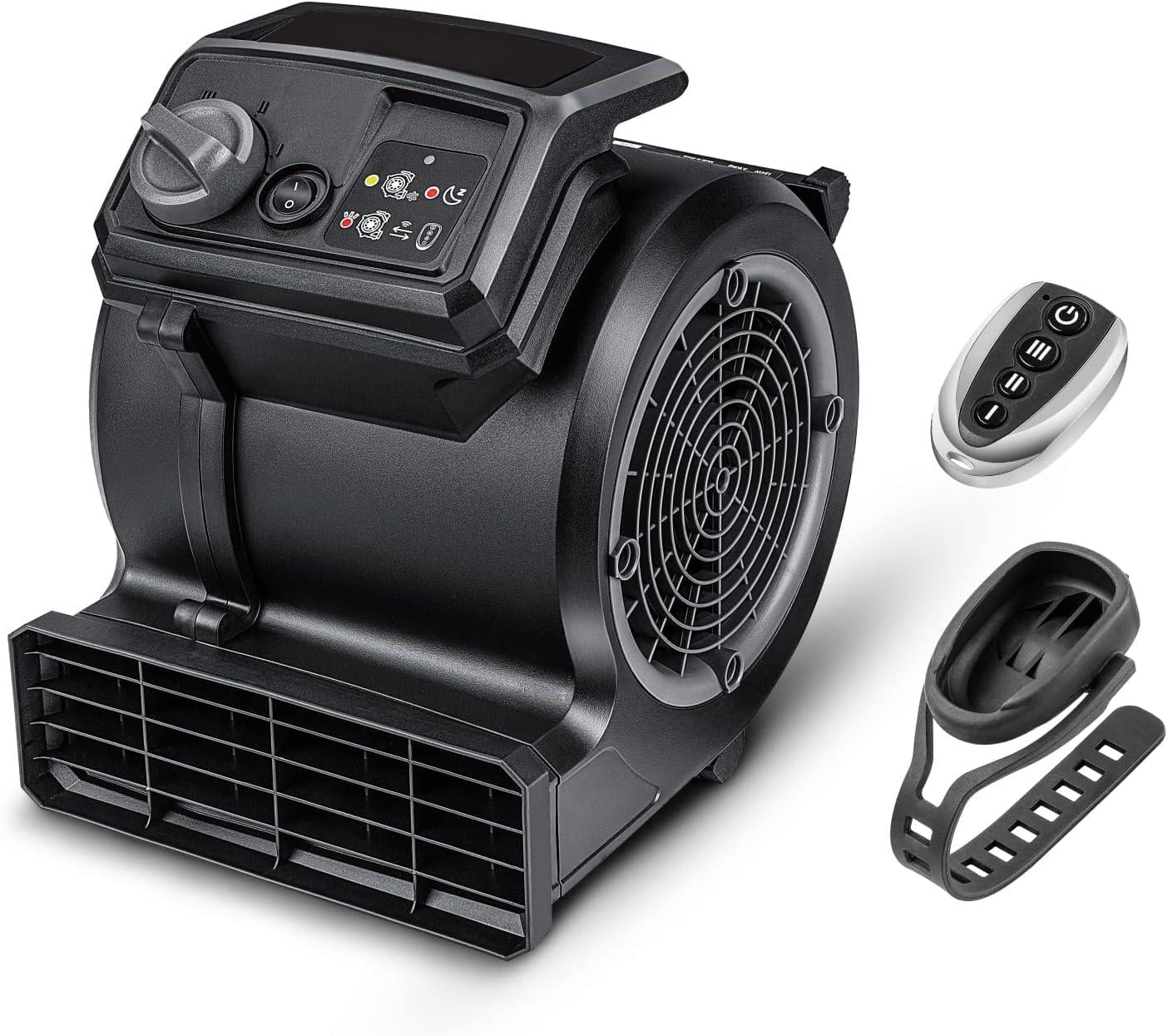 DyEtee 3 Speed Floor Fan, 156W 550 CFM Air Mover, Utility Blower Fan ...