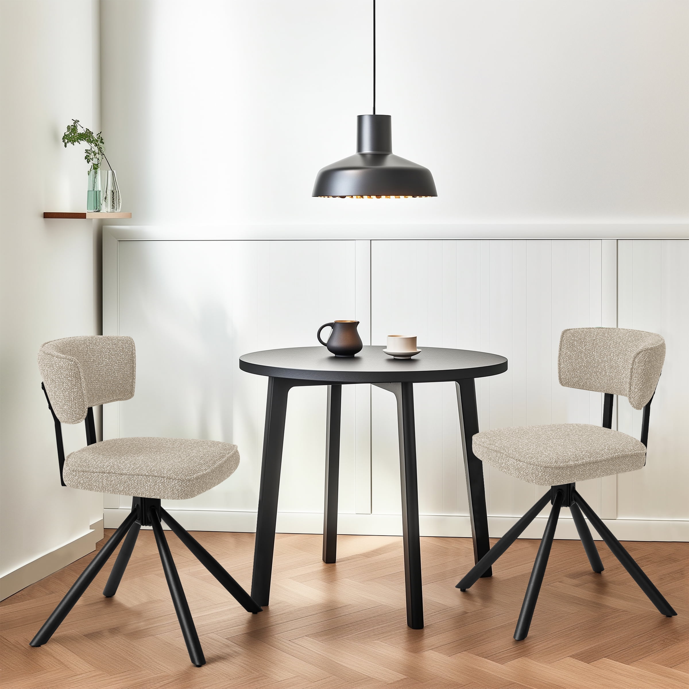 DyFun Dining Chairs Set of 2 Modern Fabric Kitchen Chairs Accent Chairs ...