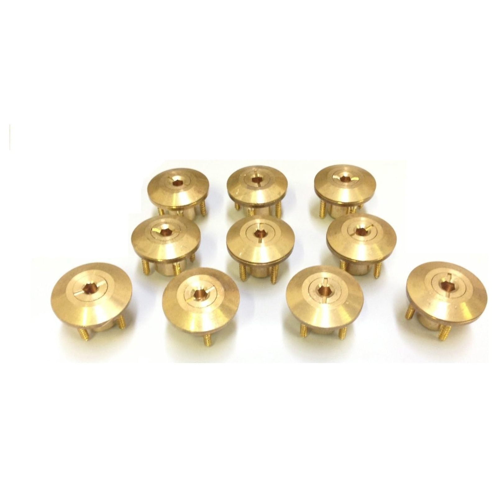 DyGTyX 10 Pack Swimming Pool Brass Wood Deck Anchor for Pool Safety ...