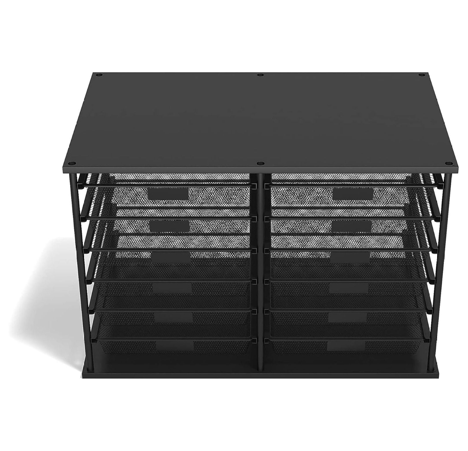 DyGTyX 12-Compartment Wire Mesh File Organizer, Matte Black (TR57535 ...