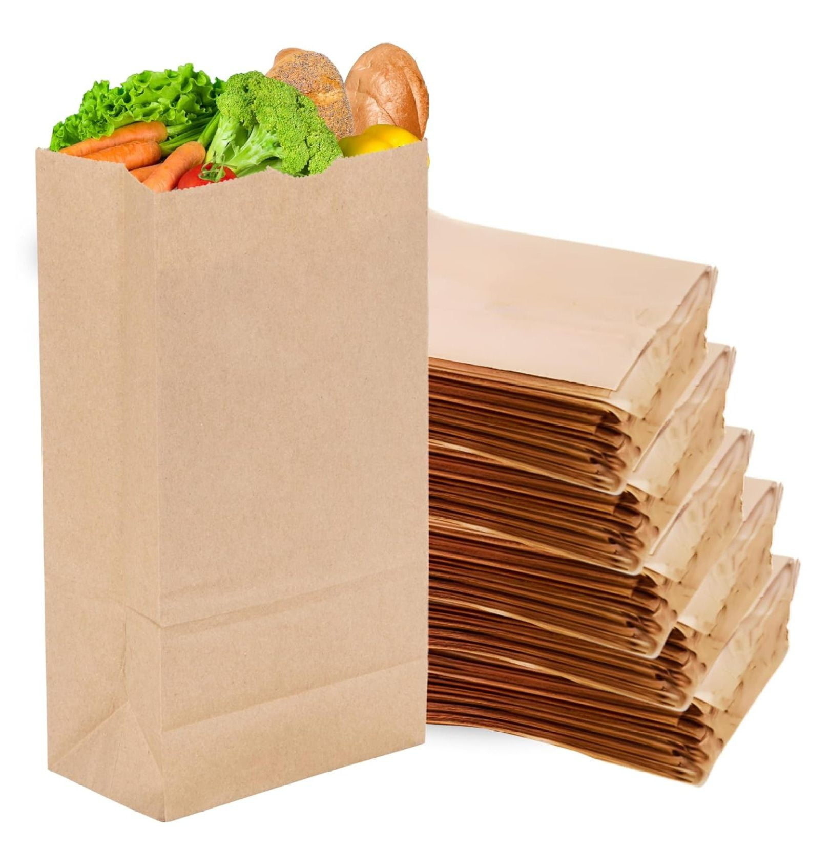 DyGTyX 8# Dubl Life SOS Paper Bag 500 Count-Heavy Duty Paper Bags 35 ...
