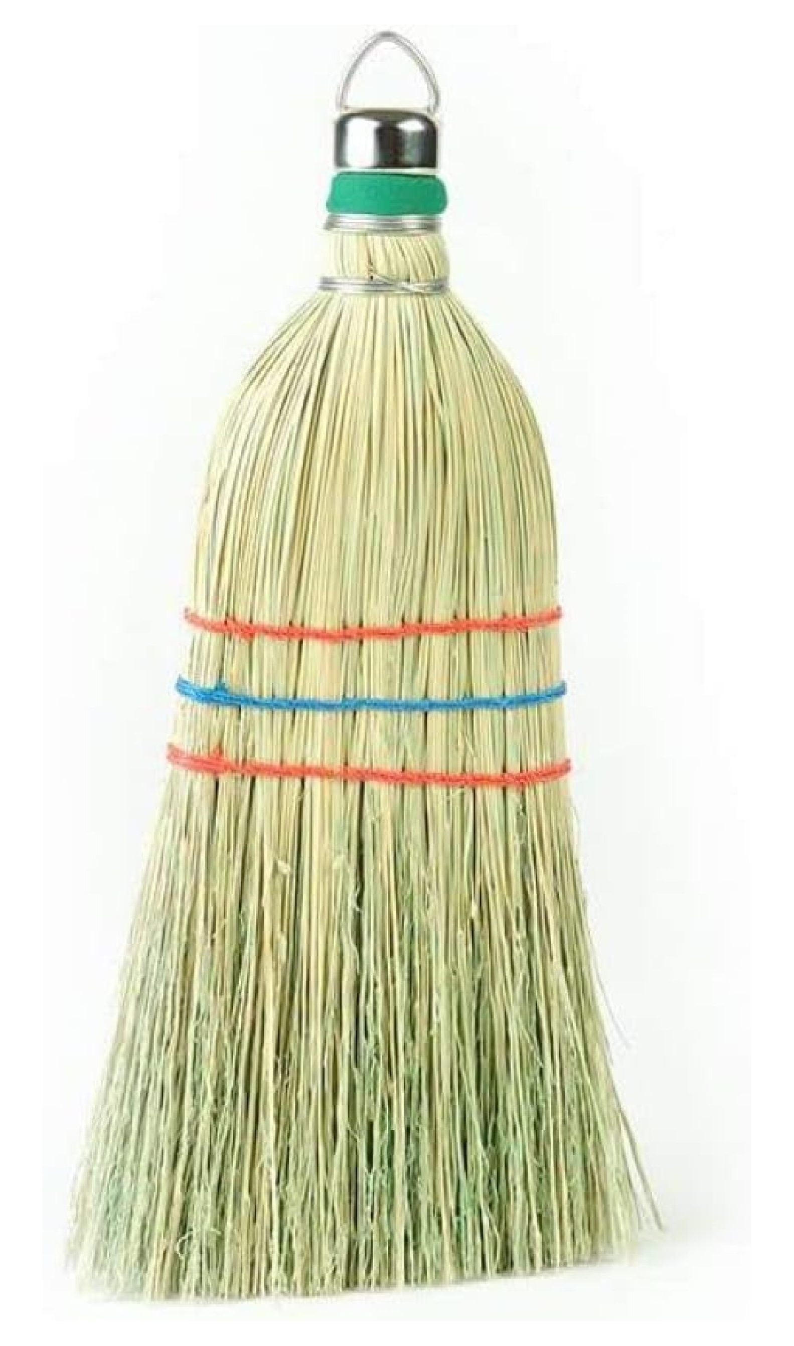 DyGTyX Amish-Made Whisk Broom - Authentic Corn Straw Broom with Metal ...