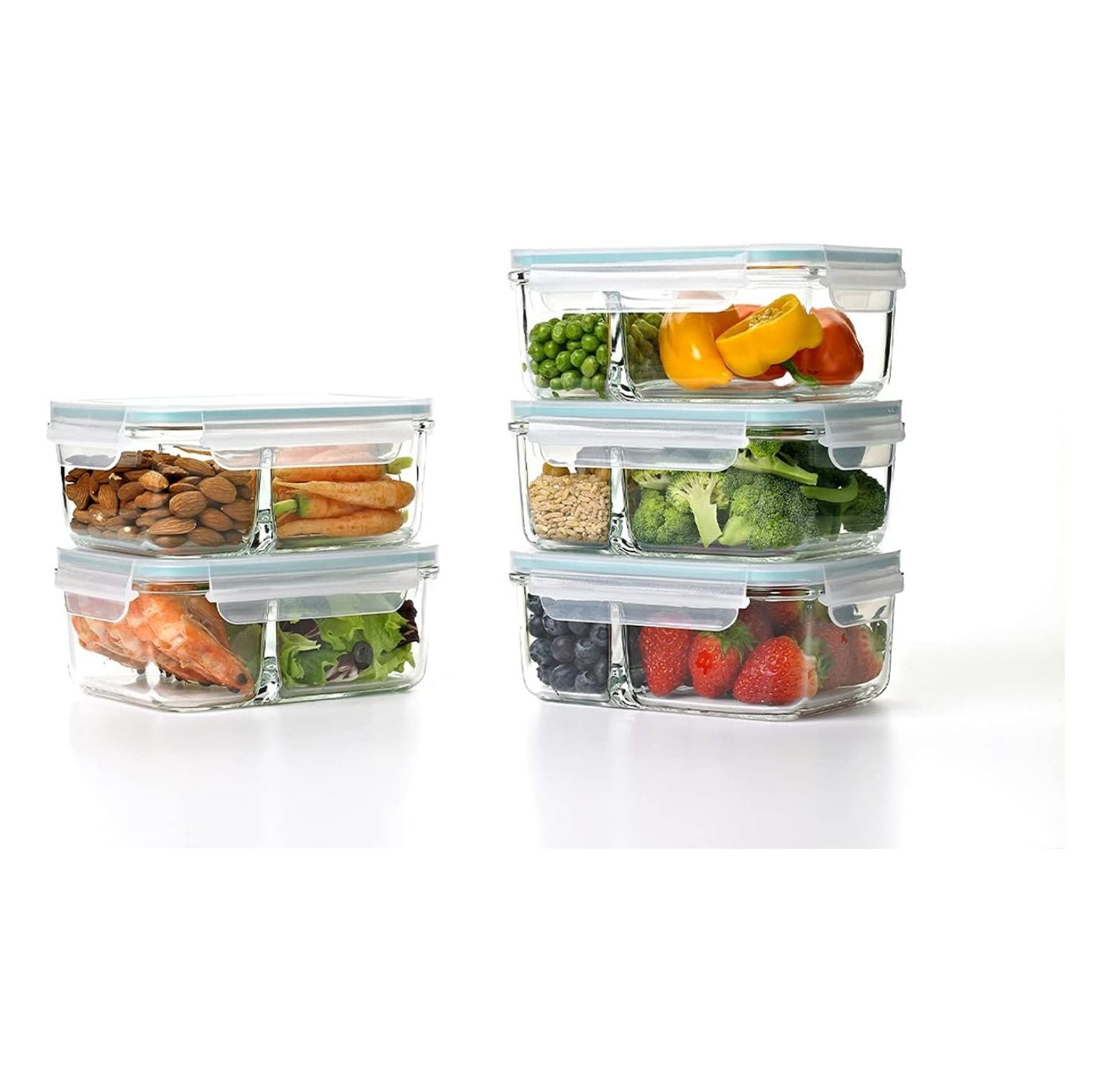 DyGTyX Duo 5 Piece Clear Tempered Glass Microwave, Dishwasher, Freezer ...