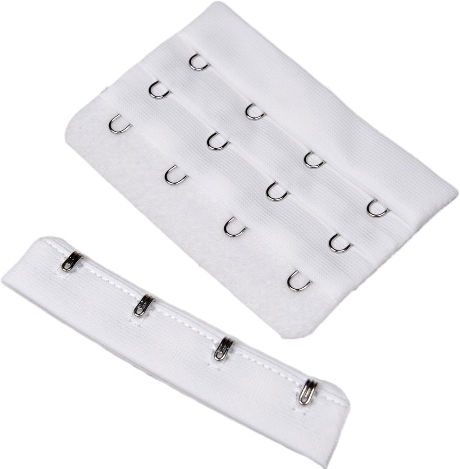 Dyable White Bra Hook and Eye Replacement Closure with Silver Hardware ...