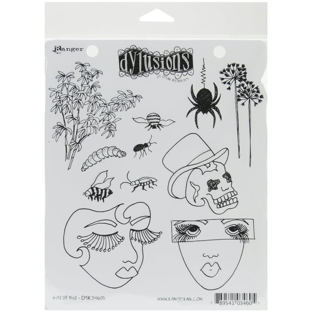 Dyan Reaveley's Dylusions Cling Stamp Collections 8.5X7-Bits Of This ...