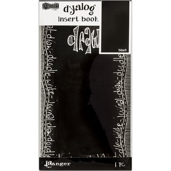 Dyan Reaveley's Dylusions Dyalog Insert Book-Black - Walmart.com