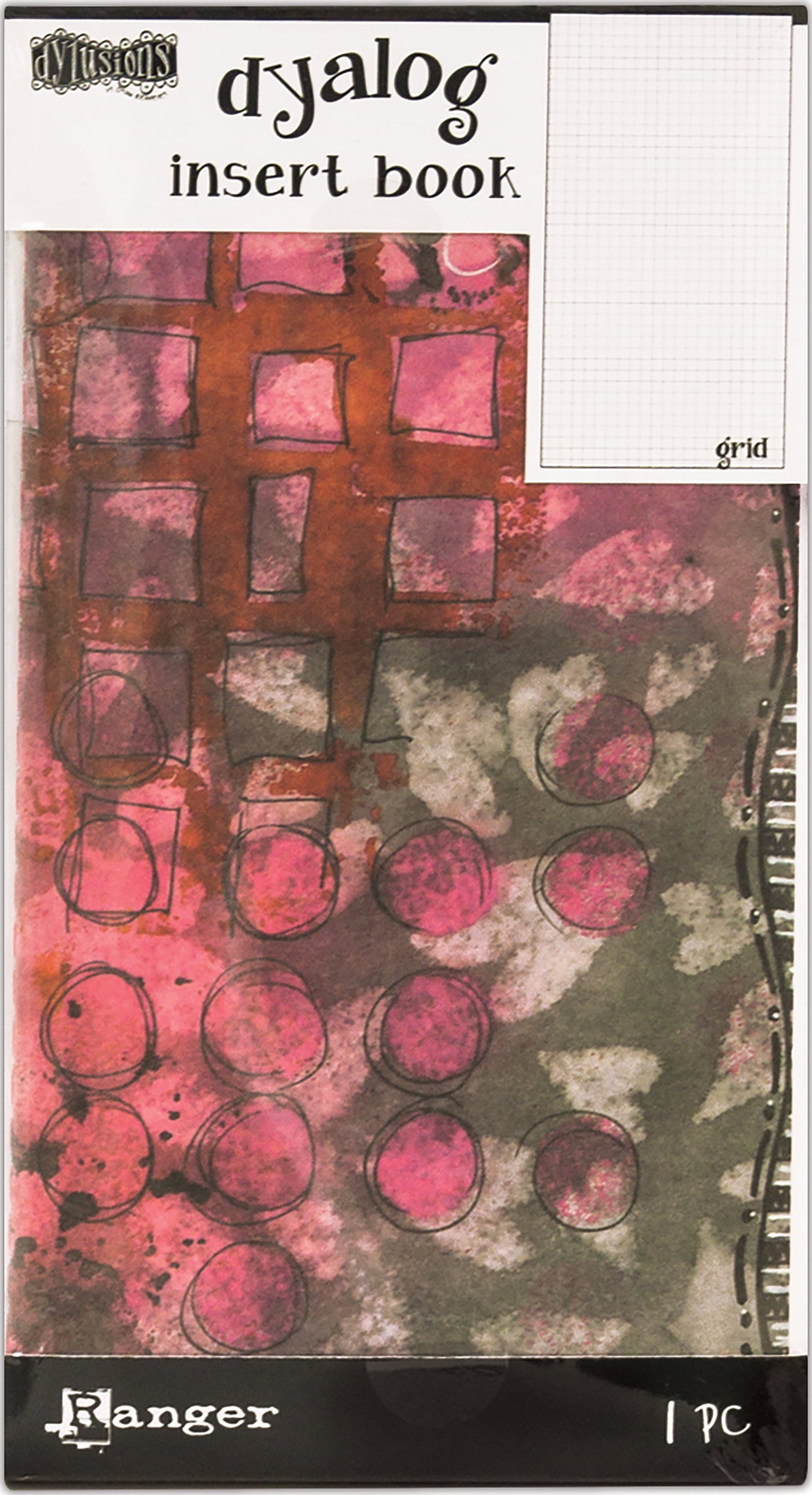 Dyan Reaveley's Dylusions Dyalog Insert Book-Grid - Walmart.com