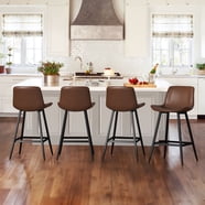 SAFAVIEH Brando Bar Stool Brown / Brown - Walmart.com