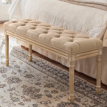 The Pioneer Woman Callie Vintage Floral Dining Bench Made With Solid ...
