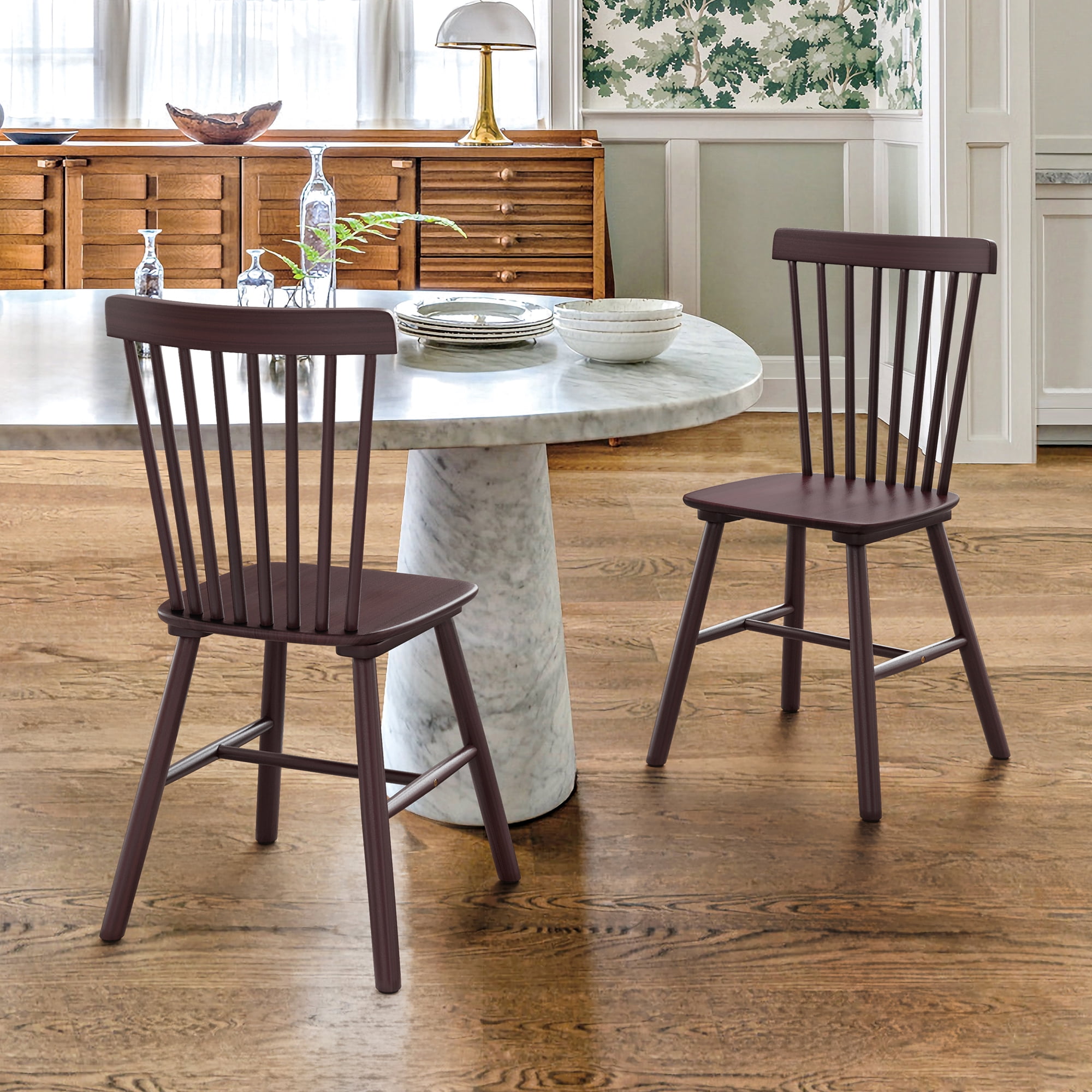 Dycanpo 18'' Tall Dining Chairs Set of 2, Kitchen/Dining/Living Room ...