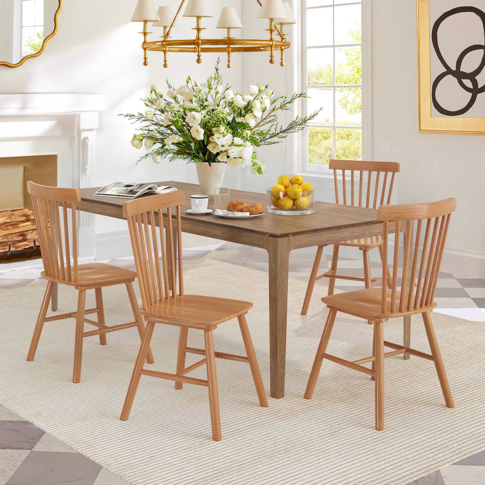 Wood Dining Room Chairs Set Of 4