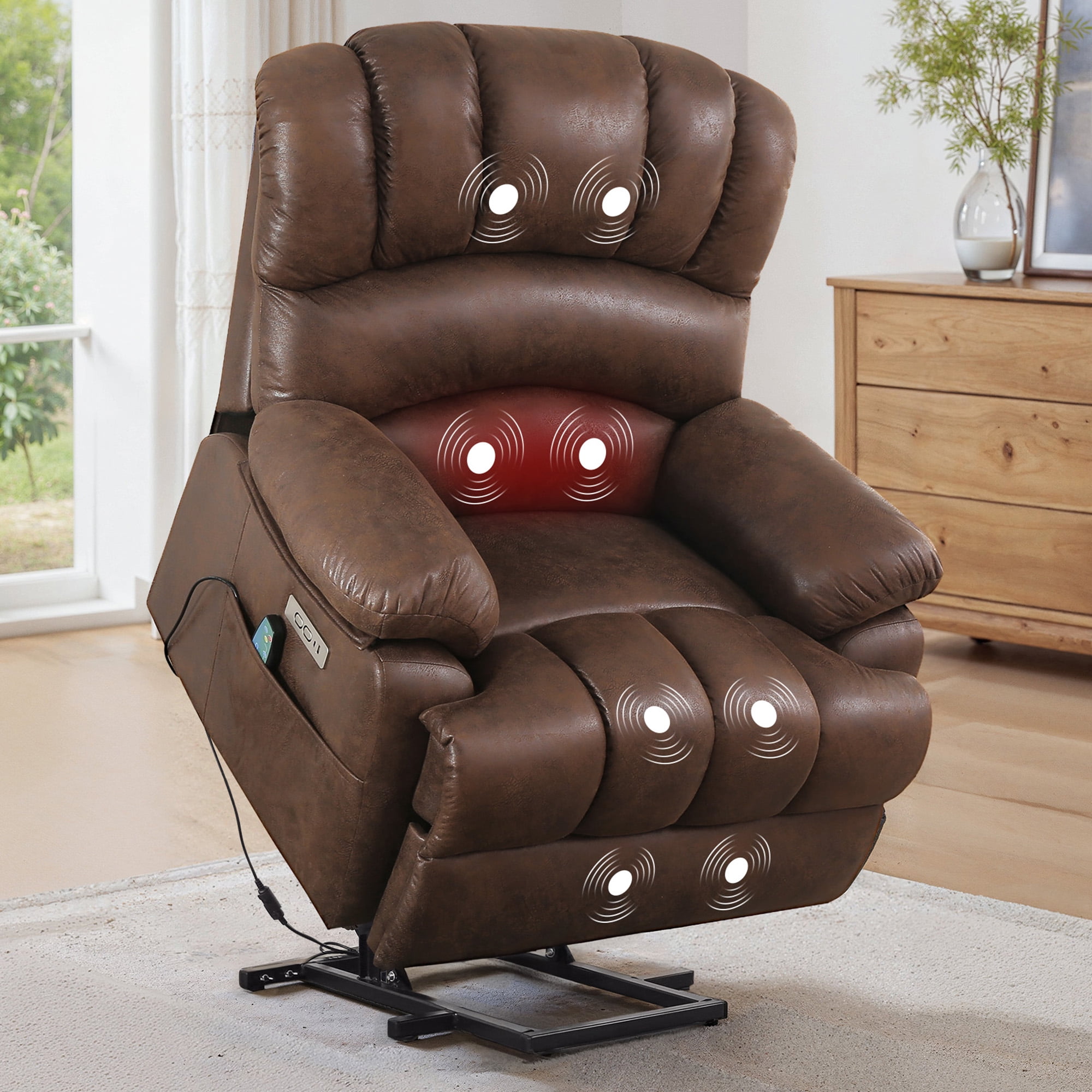Dycanpo Large Power Lift Recliner Chair for Elderly with Heat and ...