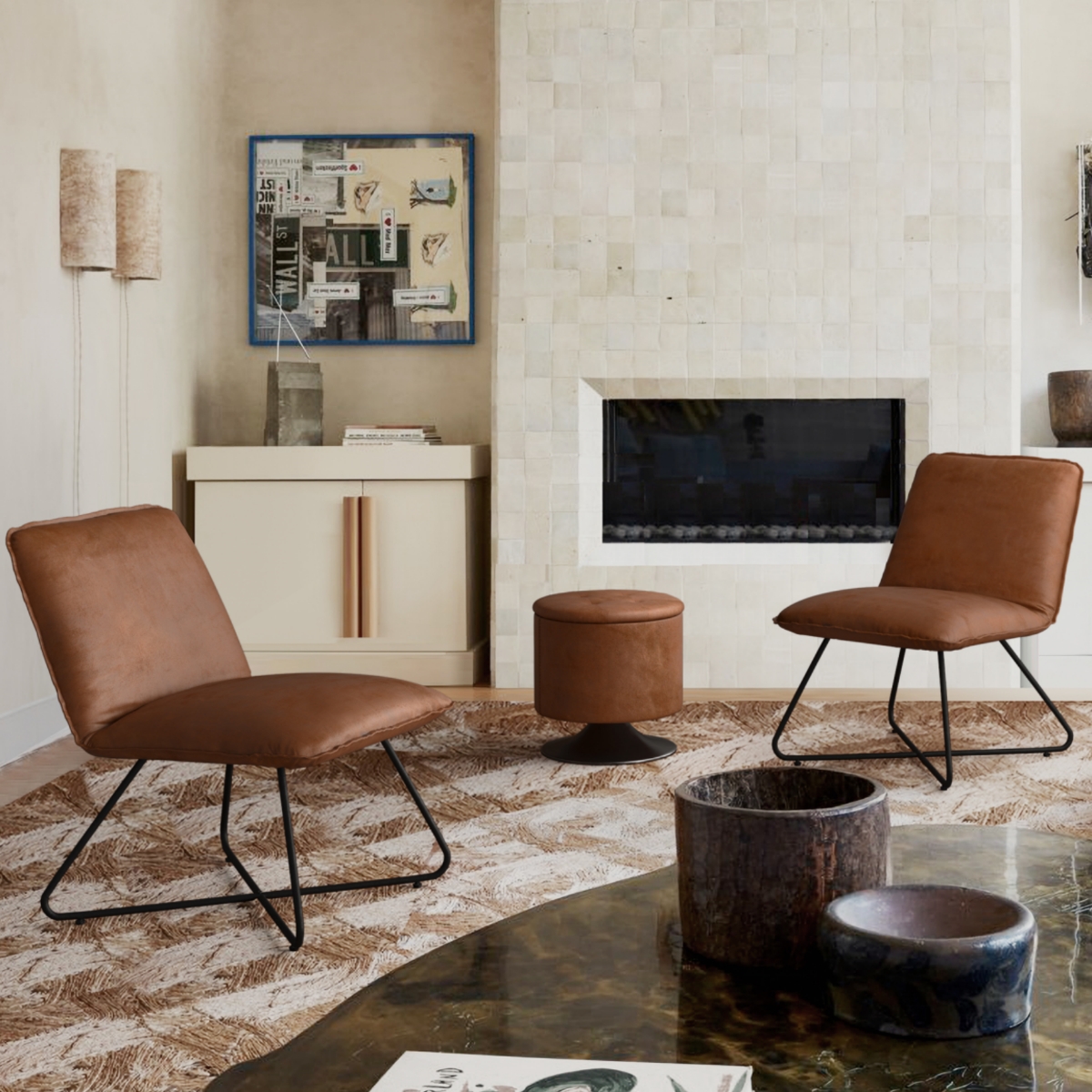 Crosley Bates Chair In Red (Set Of Two) - Walmart.com