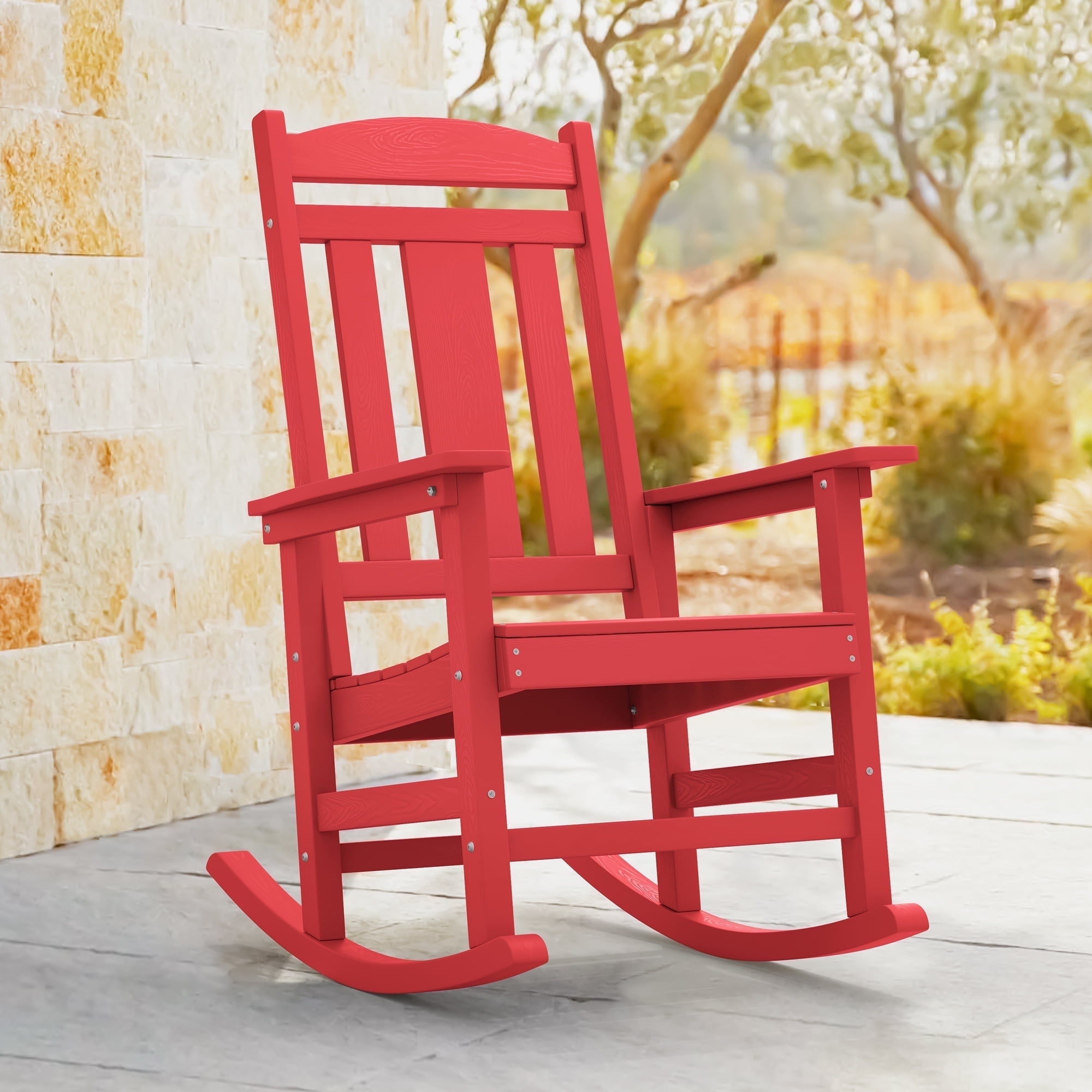 Dycanpo Outdoor Rocking Chair, Weather Resistant Proch Rocker for Adult ...