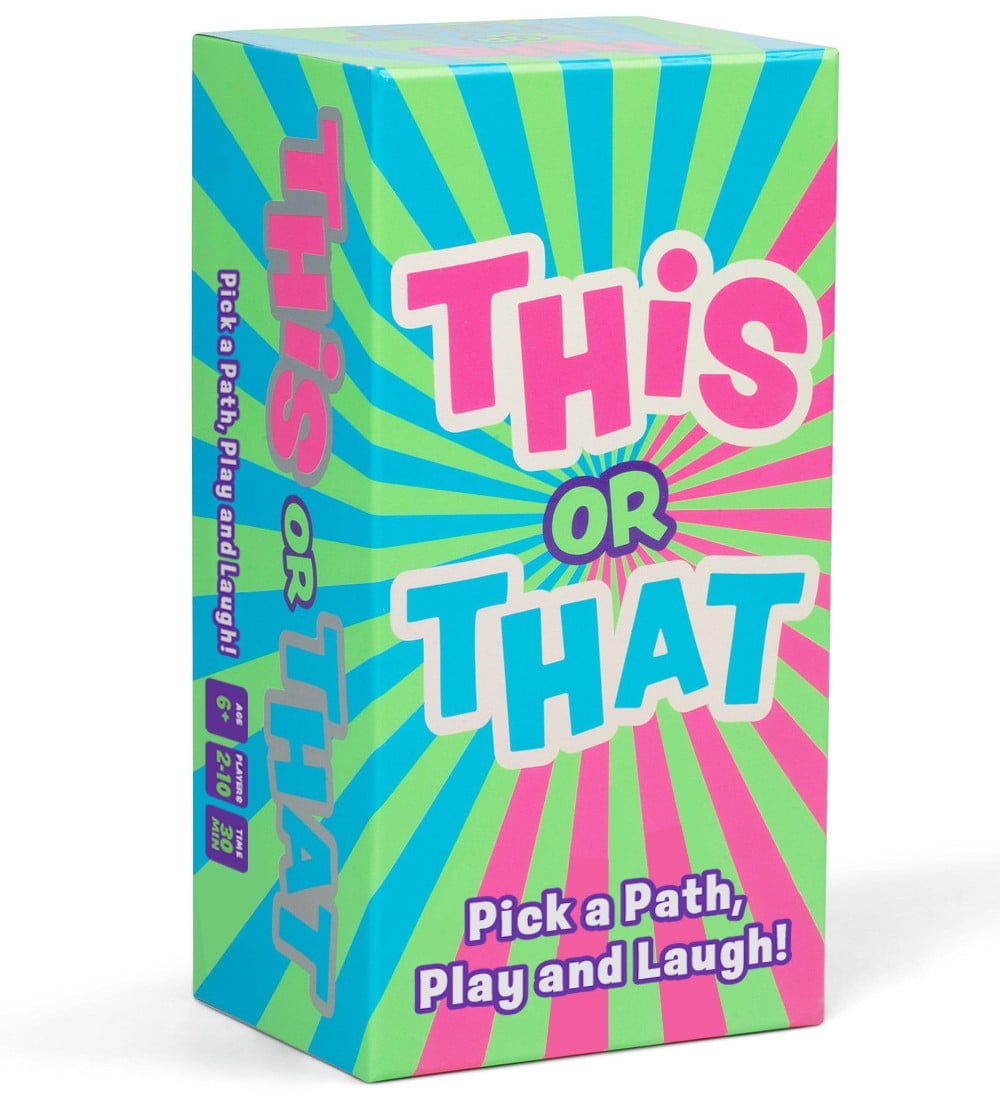 THIS OR THAT Family Card Game with Easy Either/Or Choices | Fun ...