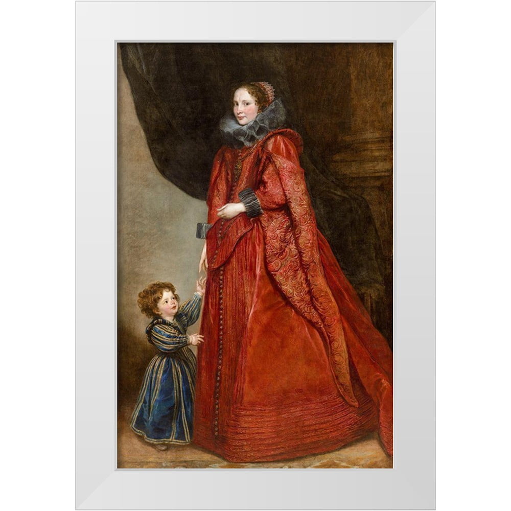 Dyck, Anthony van 13x18 White Modern Wood Framed Museum Art Print ...