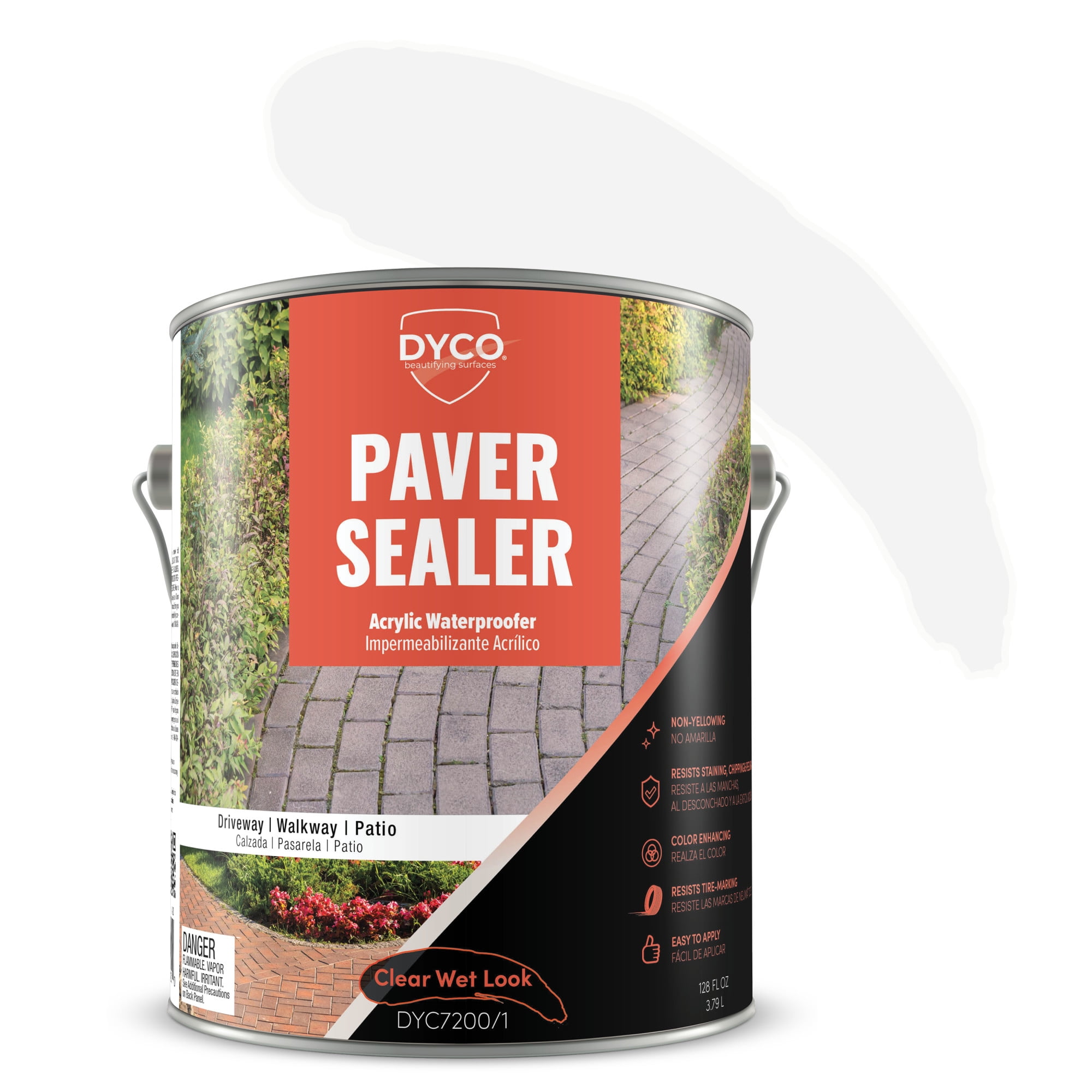 Dyco Paver Sealer: Clear Acrylic, Waterproof, Non-Yellowing, Long ...
