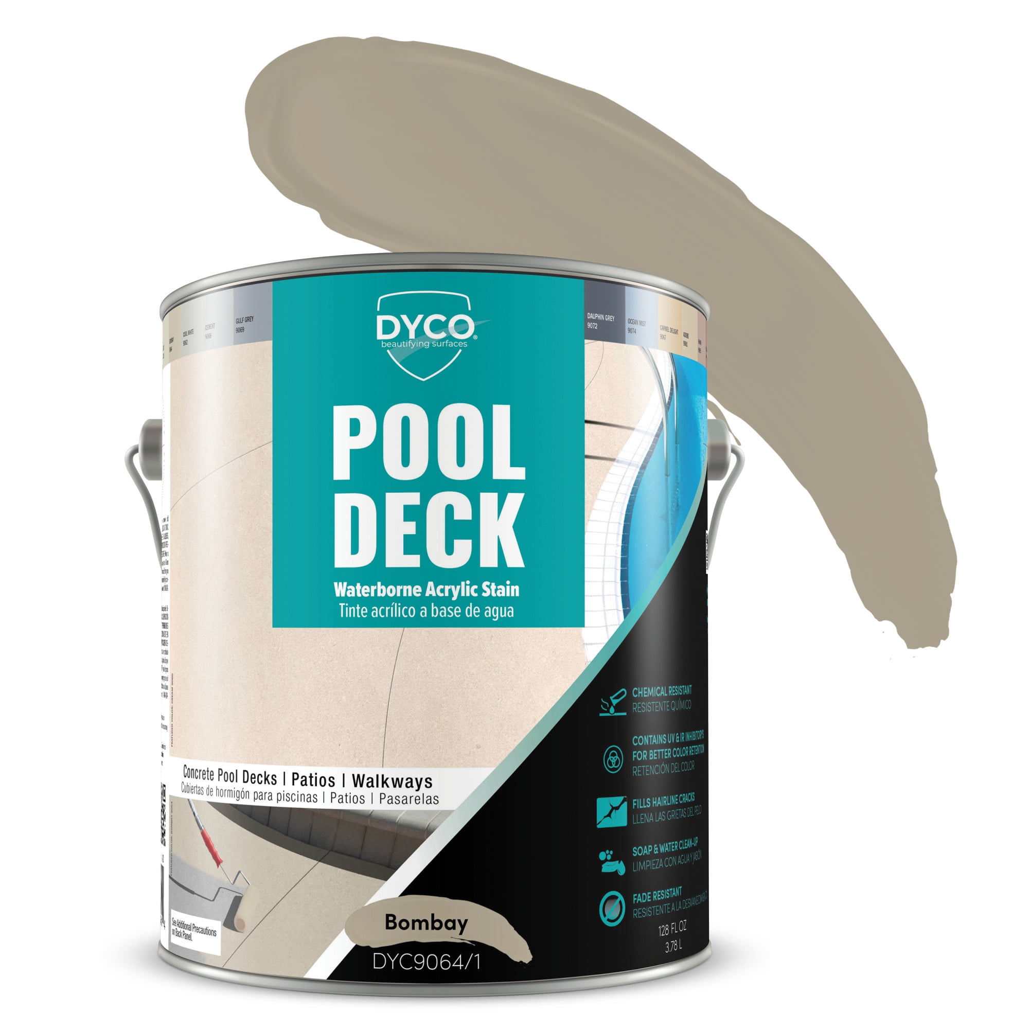 Dyco® POOL DECK™, Bombay, 1 Gallon - Walmart.com