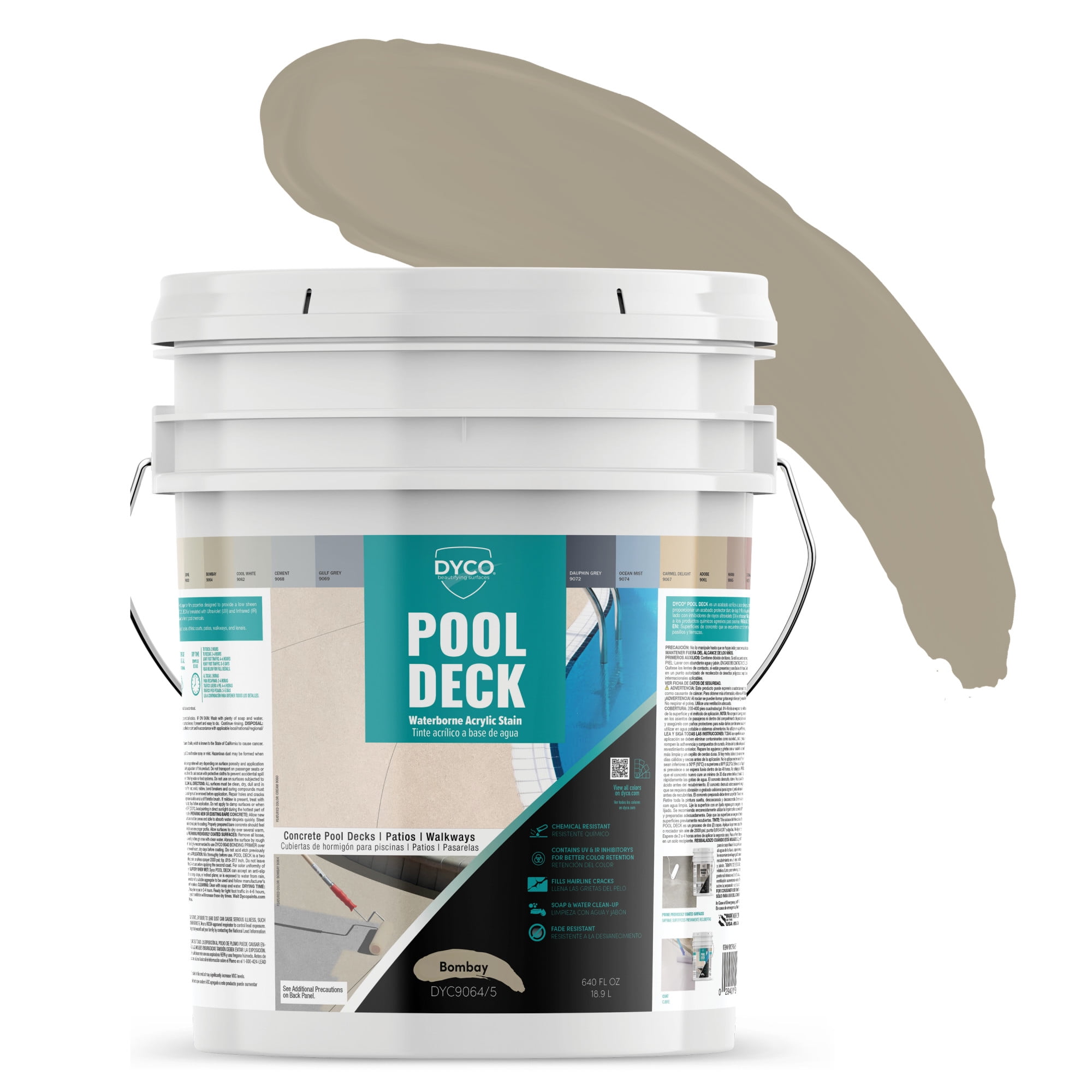 Dyco¬Æ POOL DECK‚Ñ¢ for Swimming Deck: Waterborne Acrylic Stain ...