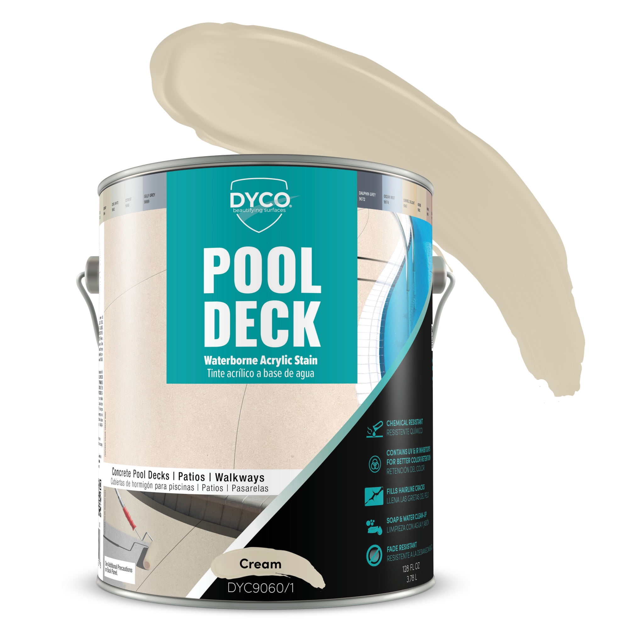 Dyco® POOL DECK™, Cream, 1 Gallon - Walmart.com