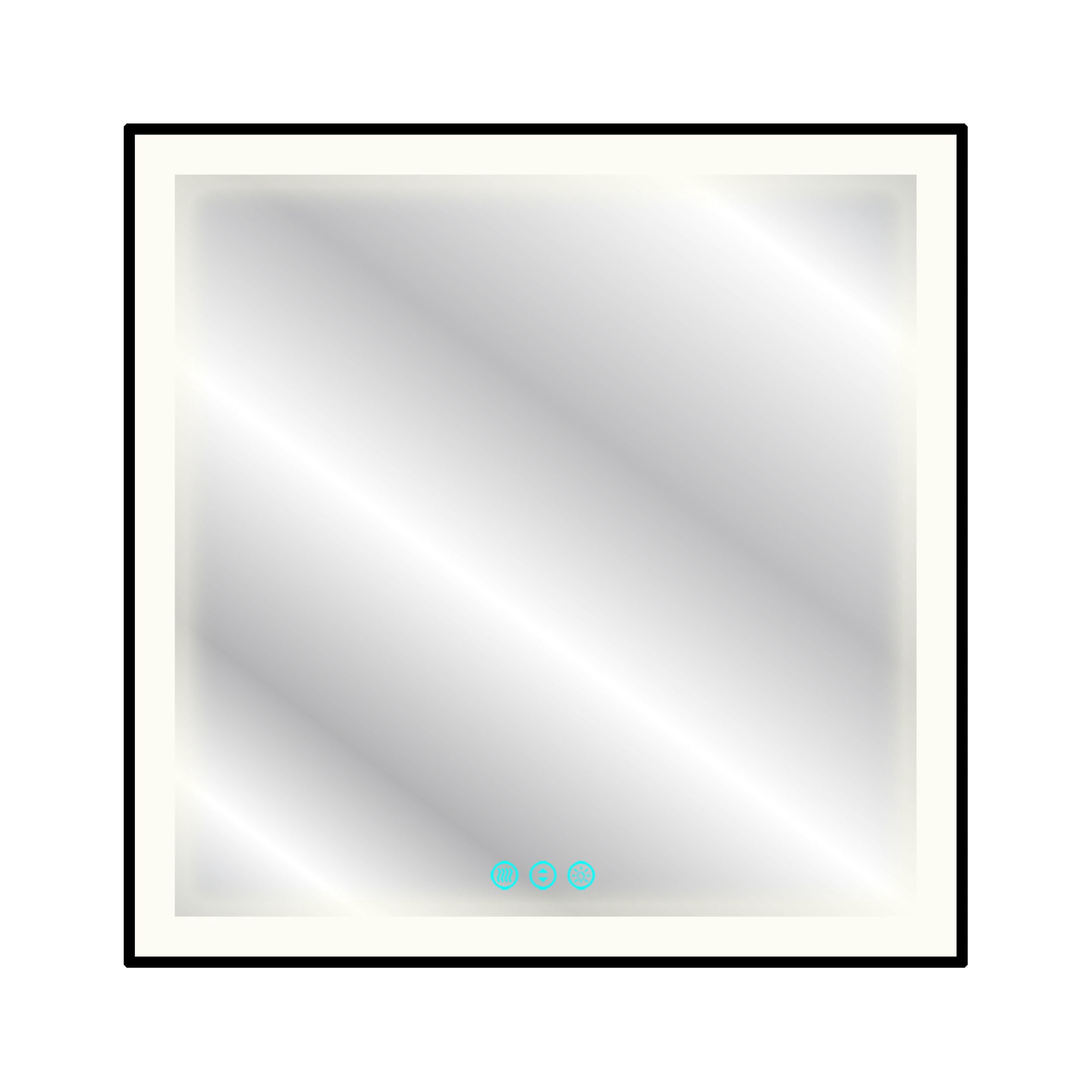 Dyconn Faucet Black Frame Wall Mounted LED Bathroom Vanity Mirror(36"W ...