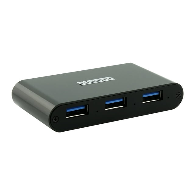 Dyconn PowerHub Super Speed 4-Port USB 3.0 Hub with Power Adapter, Alumunim Alloy - Walmart.com