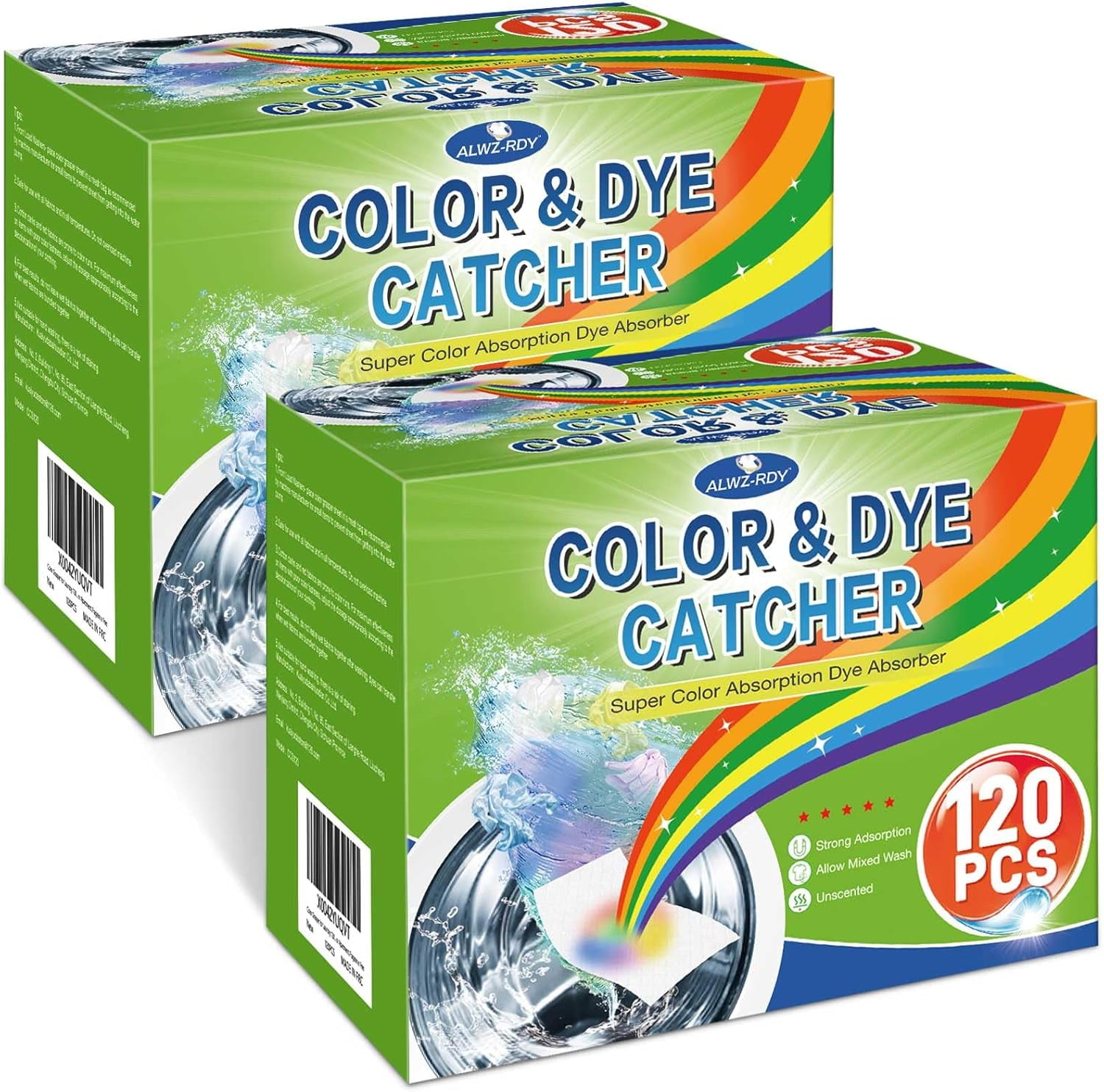 Dye Catchers Laundry 240ct, Super Absorption Color Trapping Sheets ow ...