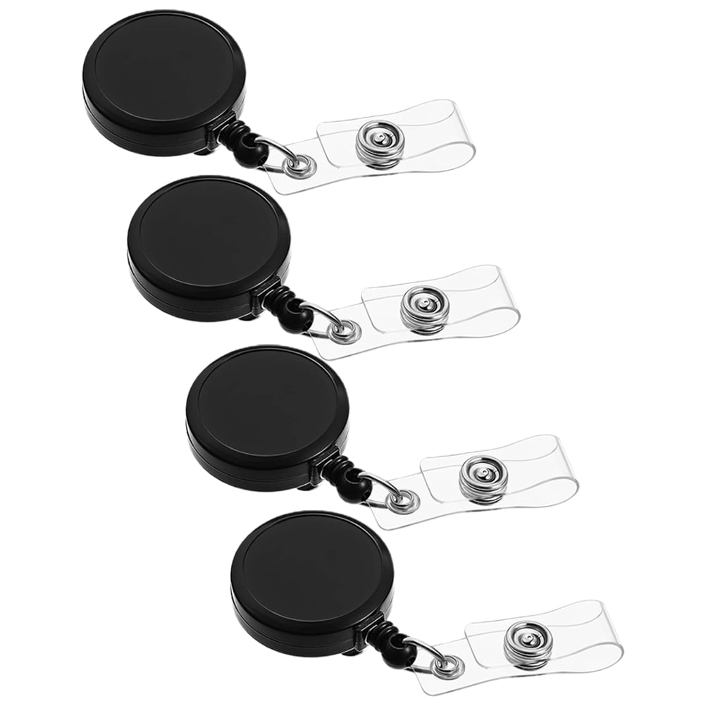 MEIBUTYUP Sublimation Printing Badge Holder Plastic 4Pcs 3.2x1.6x0.2In ...