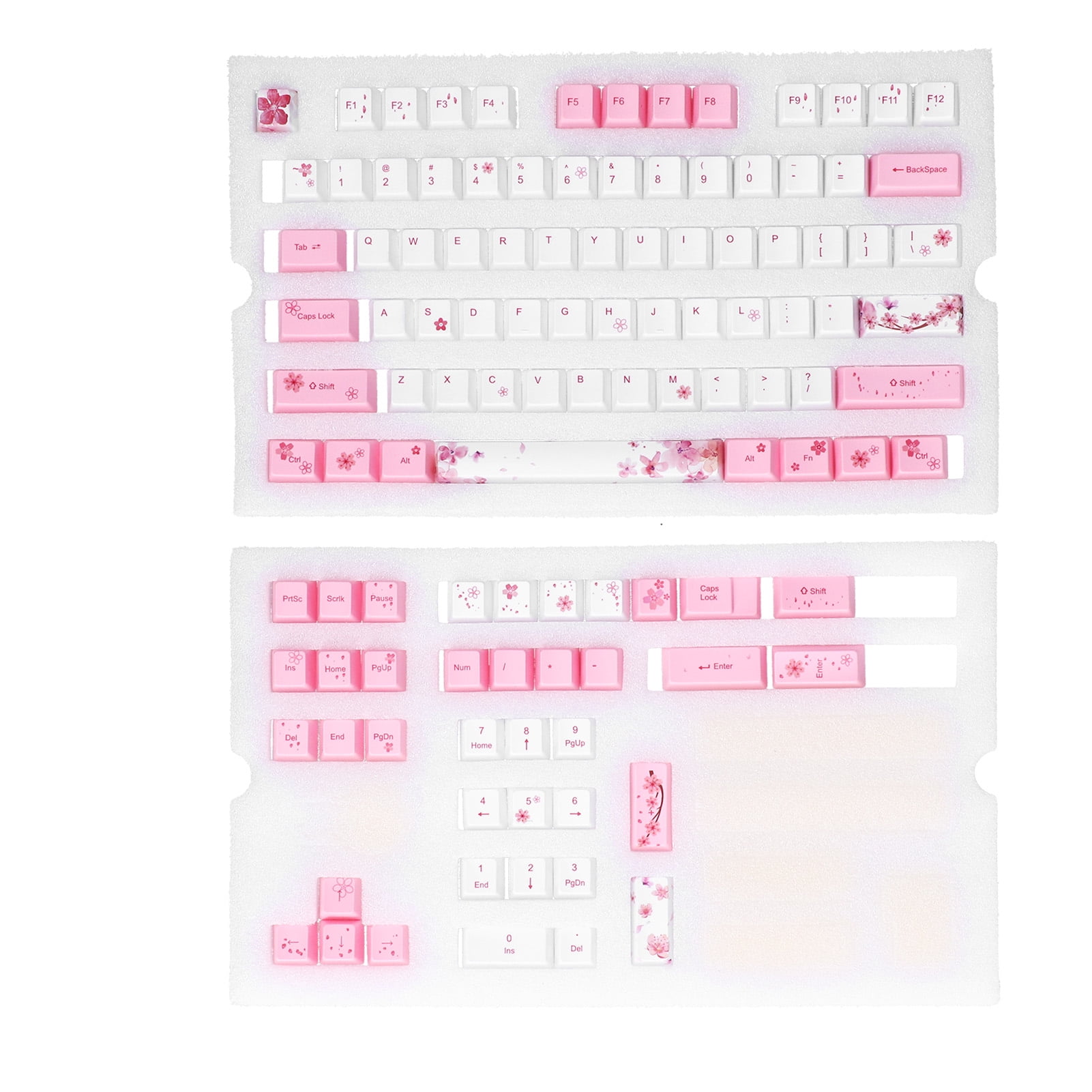 Dye Sublimation Keycaps PBT 113 Keys English Universal Mechanical ...